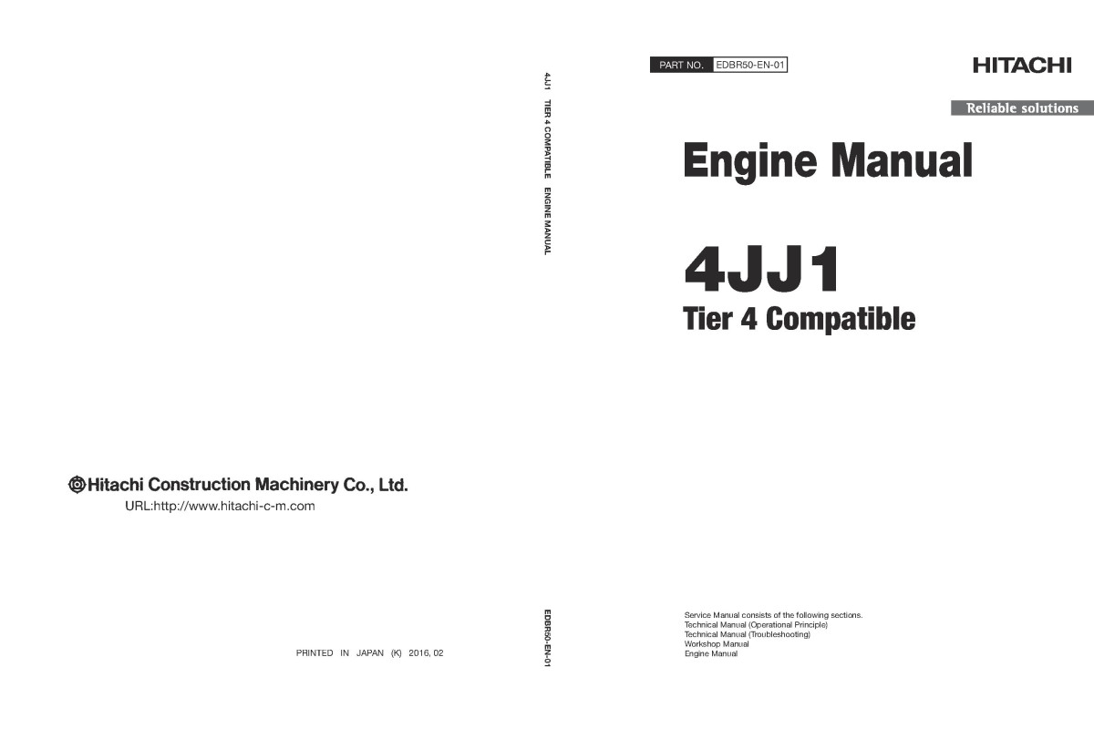 Cummins 4JJ1 (Tier 4 Compatible) Diesel Engine Technical Manual download